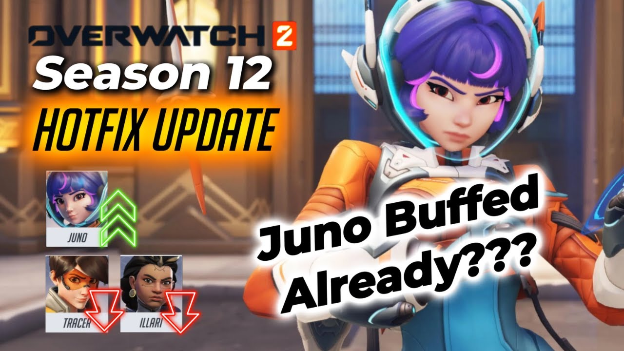 Overwatch 2 Season 12 HOTFIX Hero Balance Update | Juno BUFFED Already ...