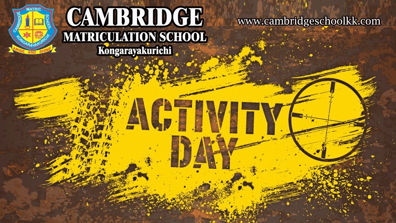 ACTIVITY DAY I Grade1 I Cambridge Matriculation School - YouTube