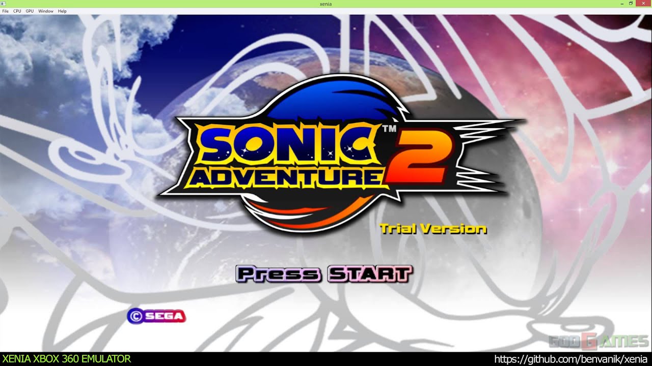 Xenia Xbox 360 Emulator - Sonic Adventure 2 Ingame! - YouTube