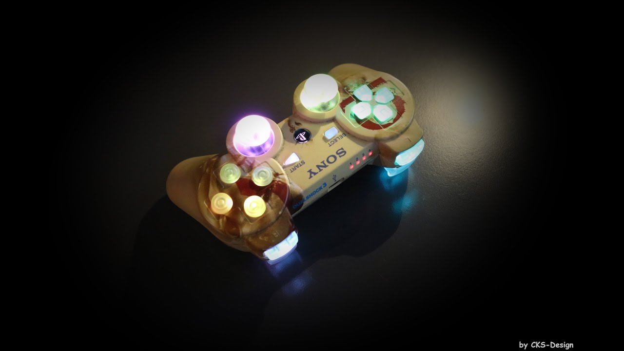Custom PS3 Controller "GoW rainbow" by CKS-Design [FULL HD] - YouTube