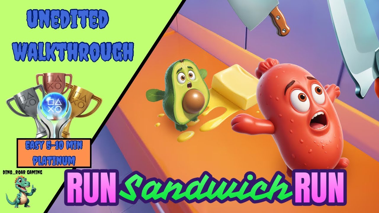 Run, Sandwich, Run - Unedited Platinum Trophy Walkthrough (PS4/PS5 ...