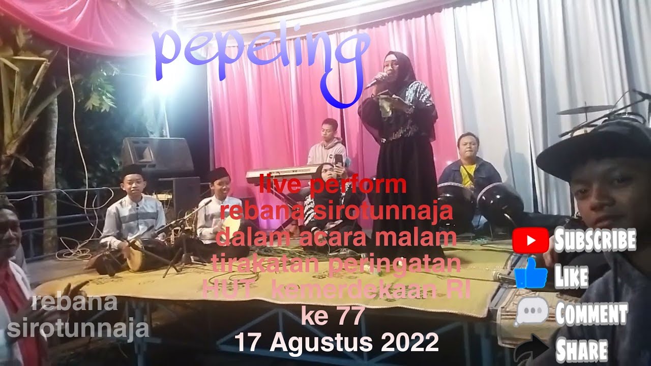 pepeling @shirotunnajaabroadcast perform malam 17 Agustus #sholawat # ...