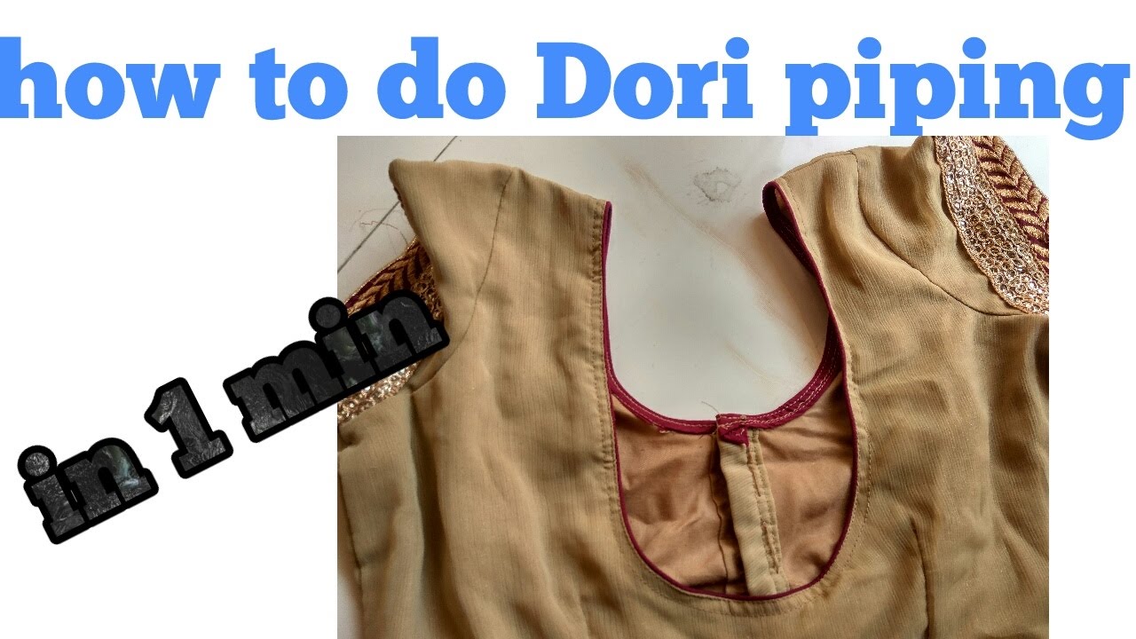 How to do Dori piping in 1 min - YouTube