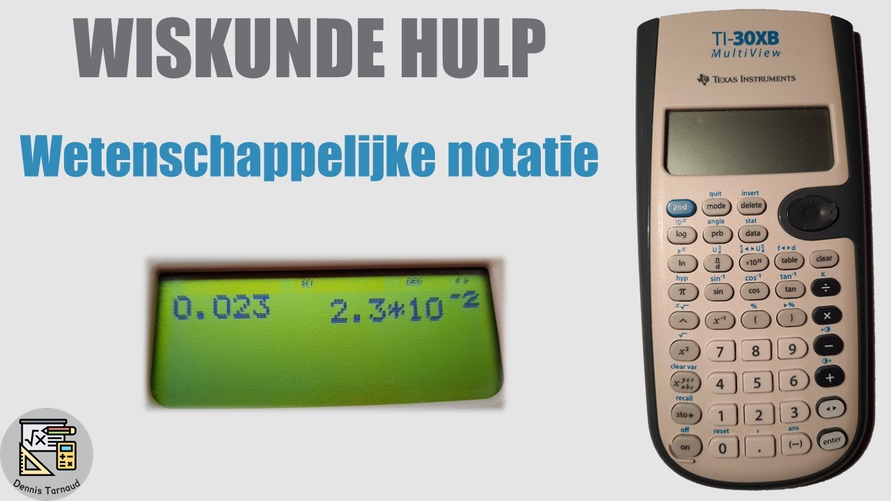 TI-30X - Wetenschappelijke notatie - YouTube