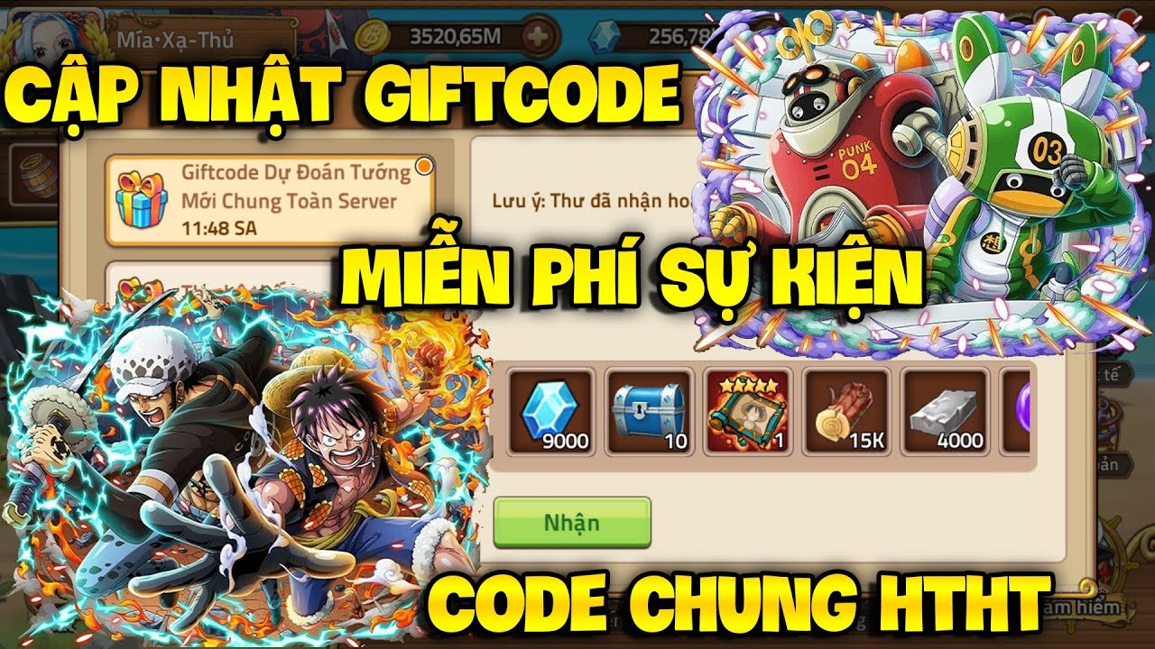 Cập Nhật 15 Code Huyền Thoại Hải Tặc Mới Nhất | Sự Kiện Nhận GiftCode ...