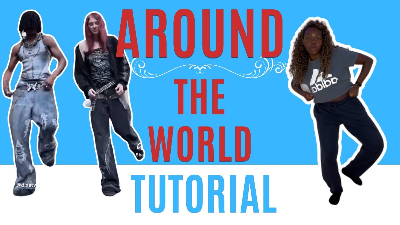 Around The World* EASY DANCE TUTORIAL (beginner friendly) - YouTube