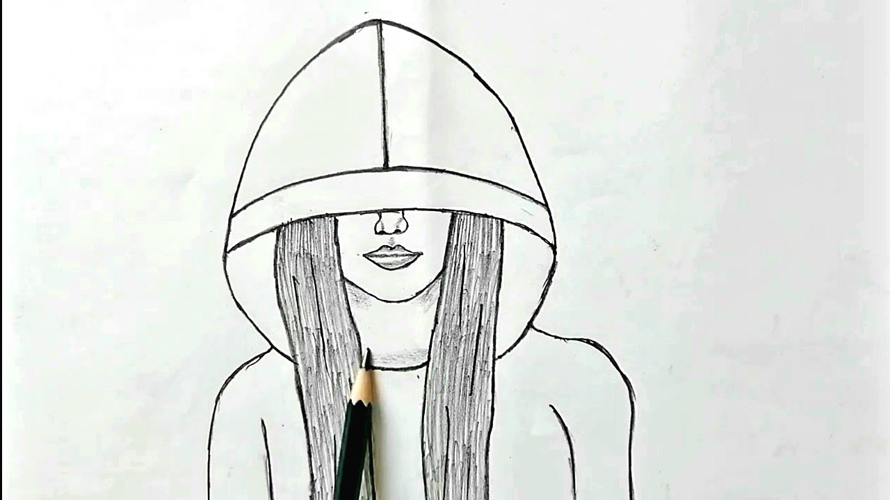 Very Easy Girl Drawing Step By Step || How To Draw Girl For Beginners ...