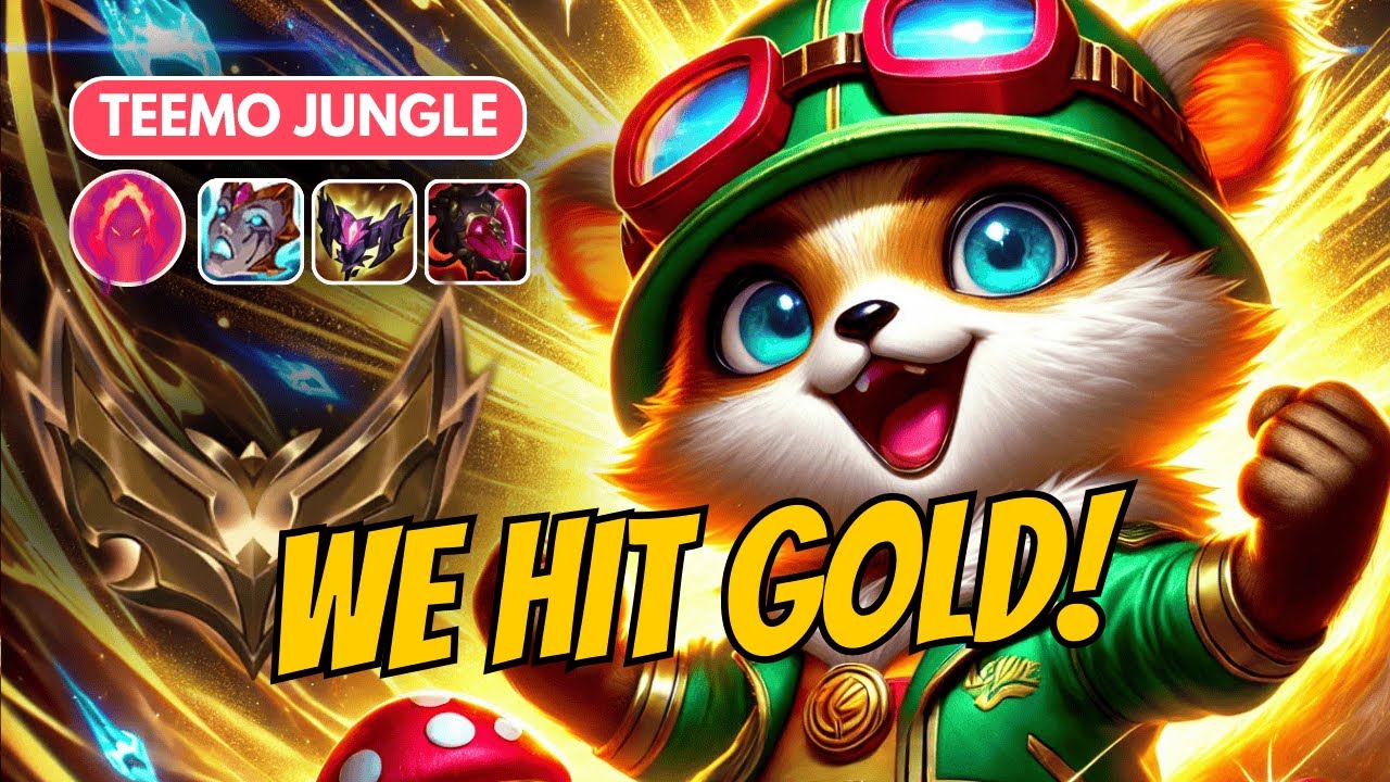 We Hit GOLD on Teemo Jungle! Dark Harvest Shroom Build - YouTube
