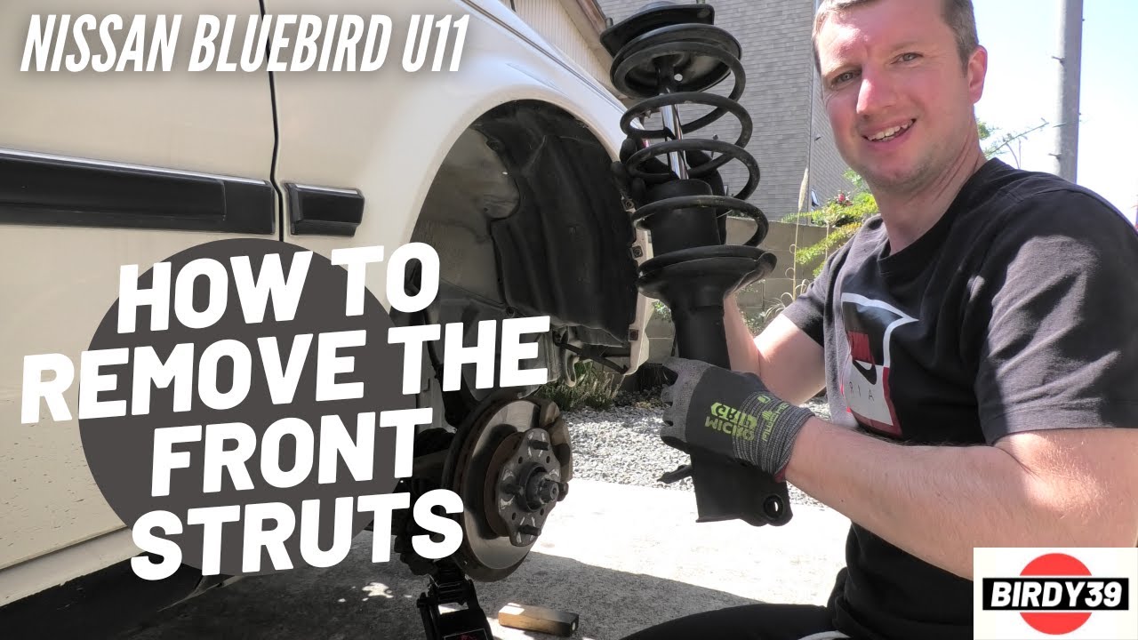 How to Remove the Front Strut. 1985 Bluebird - YouTube