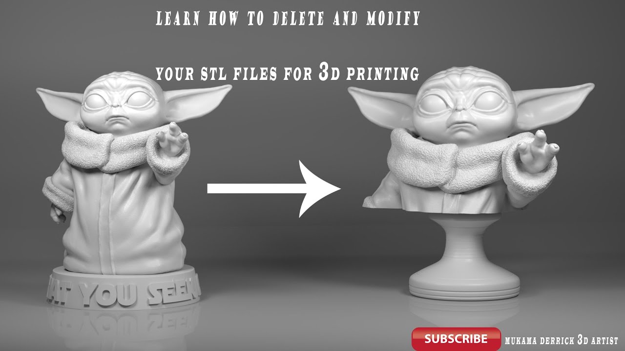 Learn How To Delete and Modify Your Stl Files For 3D printing - YouTube