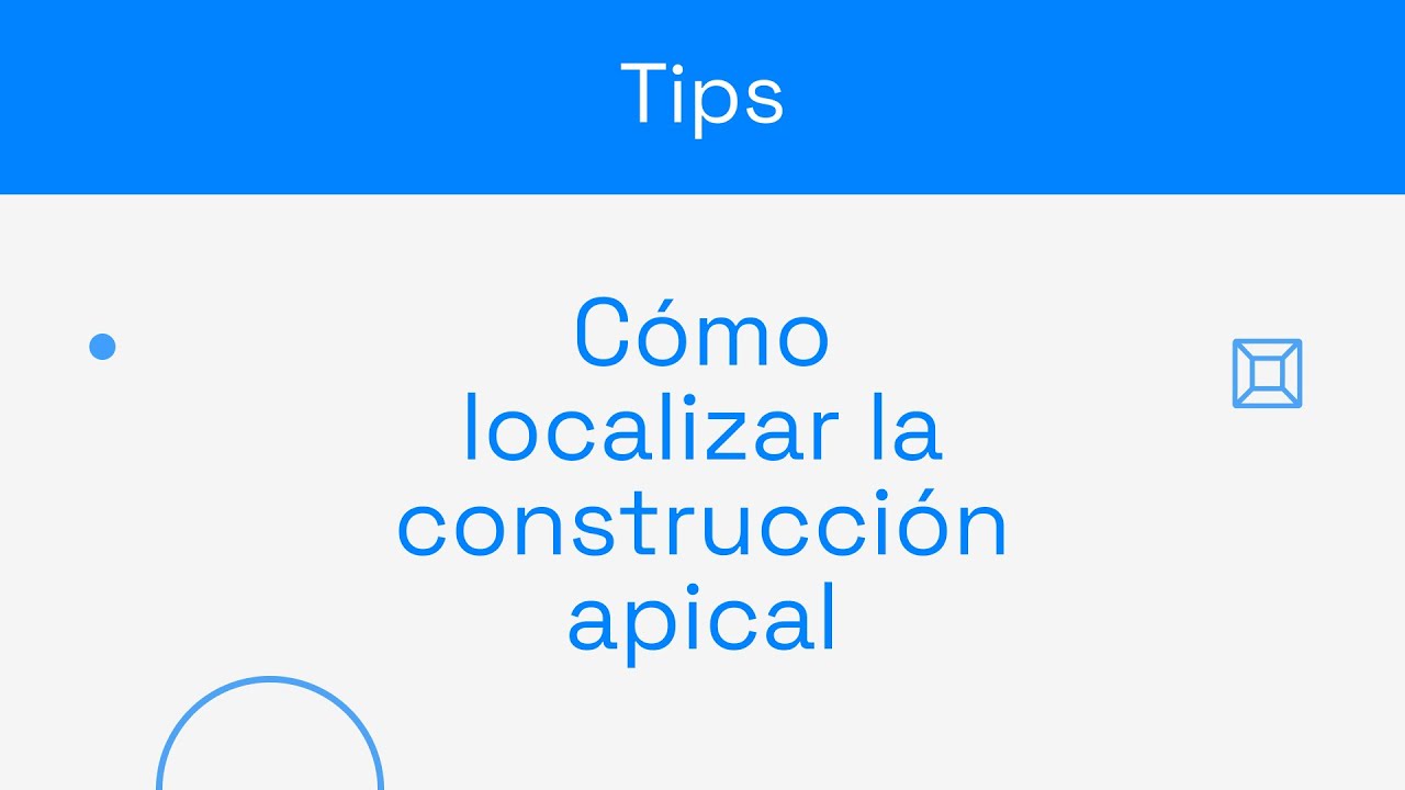 Tips para localizar la construcción apical - odonto.edu - YouTube