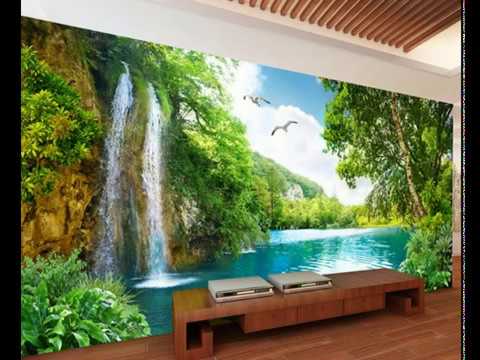 5D Natural bedroom wallpaper! - YouTube