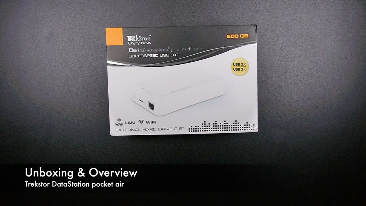 Unboxing & Overview Trekstor DataStation pocket Air - YouTube