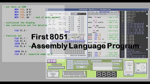 8051 Assembly Language Programming - YouTube