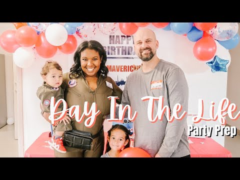 1ST BIRTHDAY PARTY PREP AND DECOR | TOP GUN BIRTHDAY THEME | MAVERICKS ...