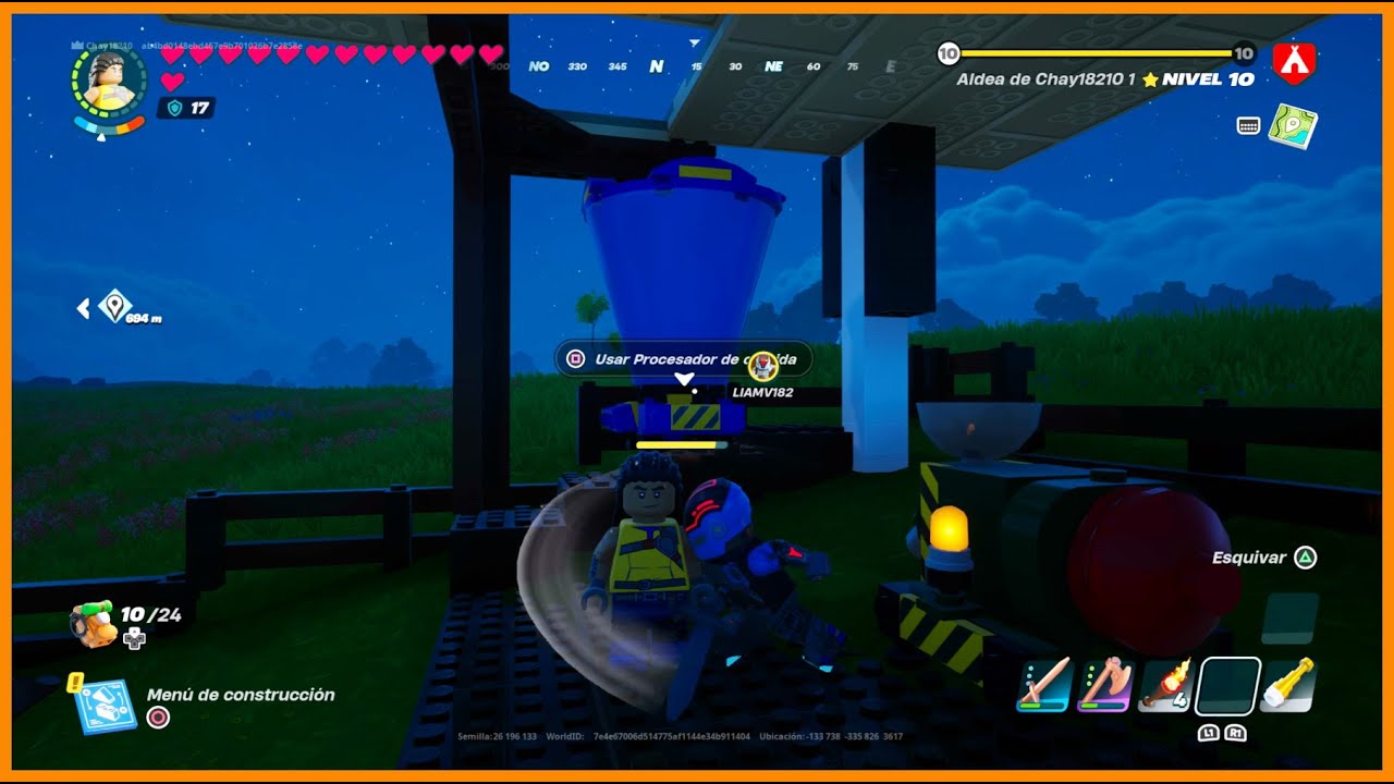 FORTNITE LEGO "Catalejo + Brújula + Procesador de comida" Cap. 25 - YouTube