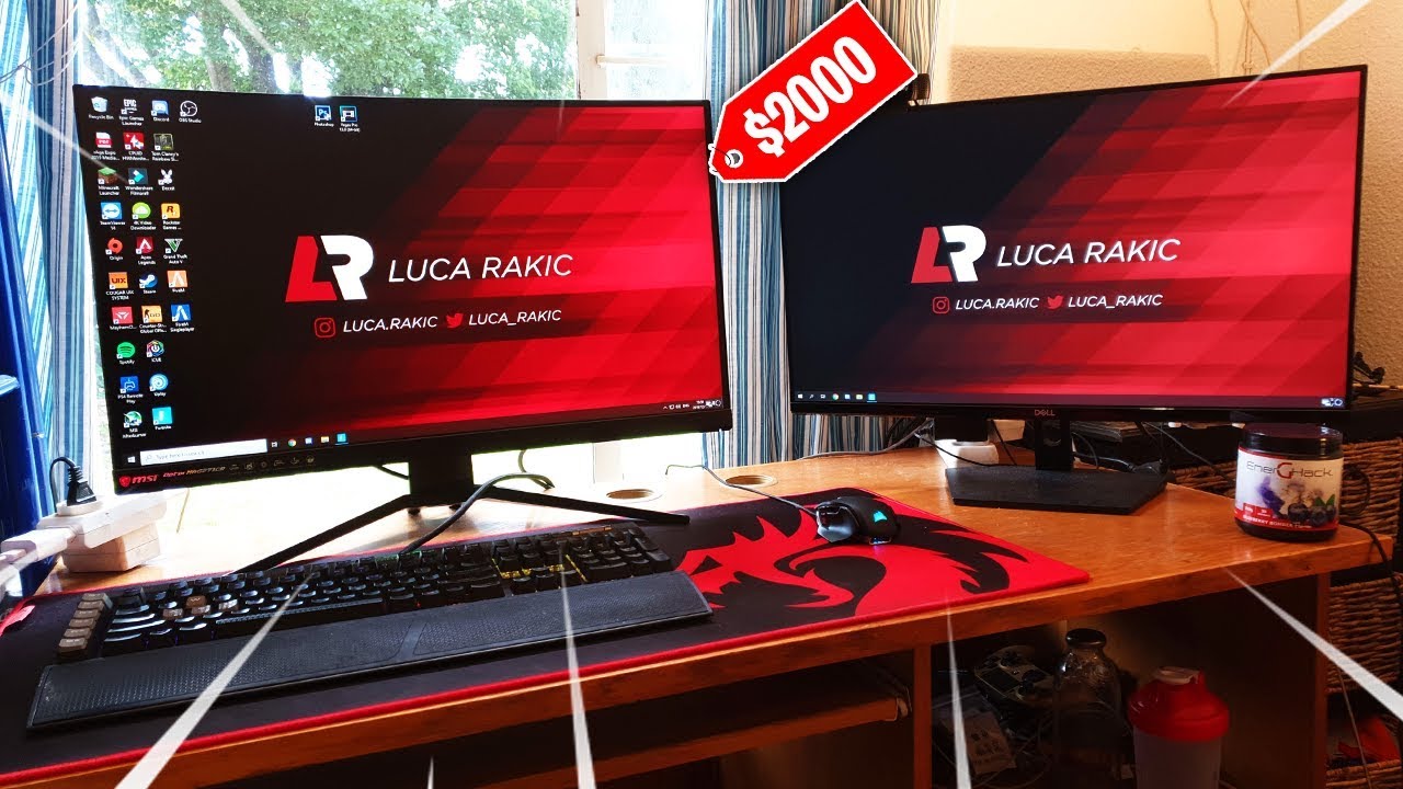 My $3000 Gaming Set Up - Set Up Tour - YouTube