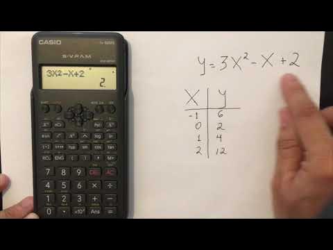 Como hacer una Tabla de valores con calculadora casio fx-82MS - YouTube