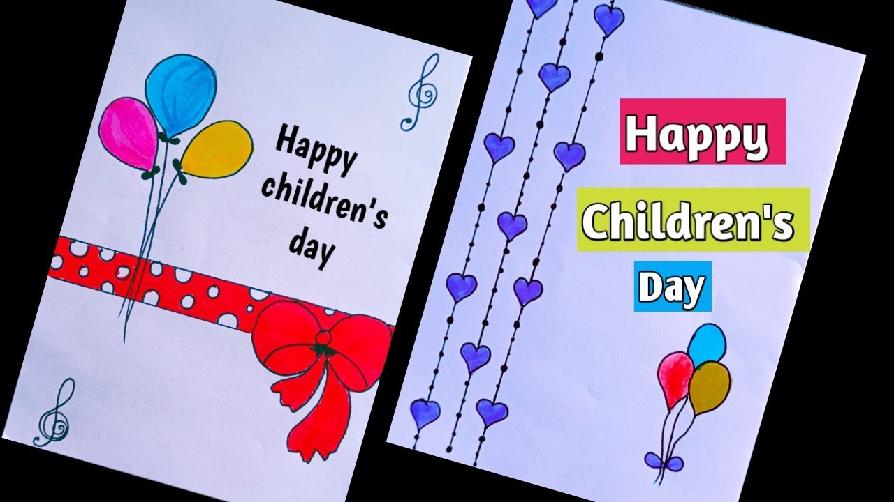 HANDMADE GREETING CARD /CHILDREN DAY CARD /CHILDREN DAY PROJECT / CARD ...
