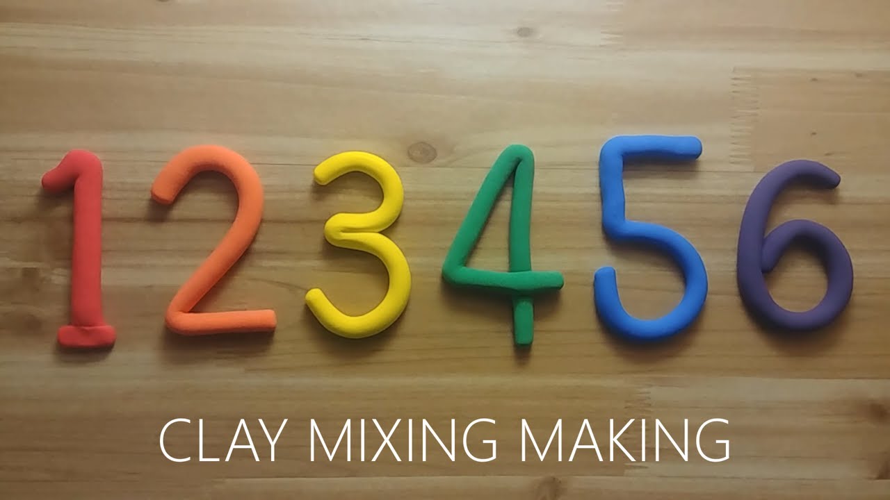 123456 clay mixing making 1234567 점토 섞기 만들기 - YouTube
