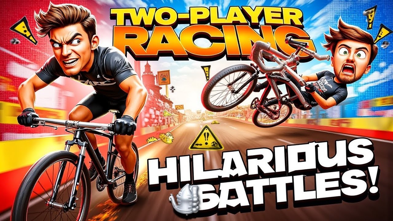 2 player cycle funny game - YouTube