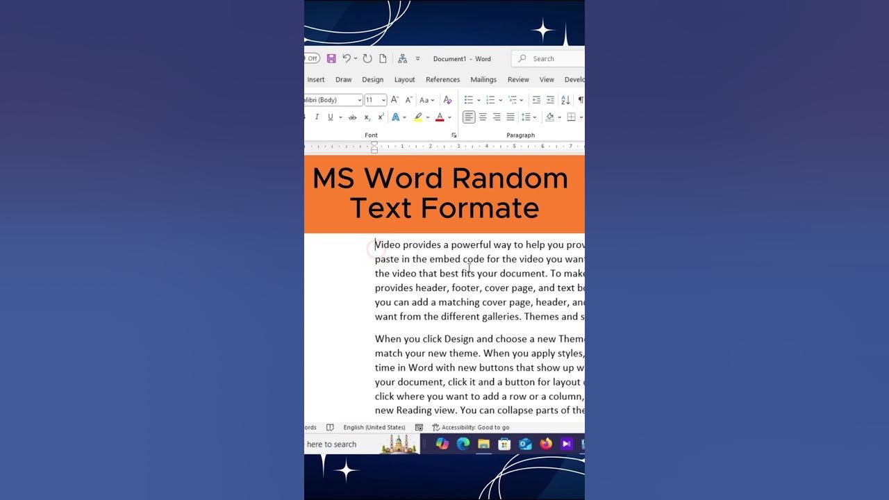 I Tried Random Text in MS Word #asmr #words #shortcut - YouTube
