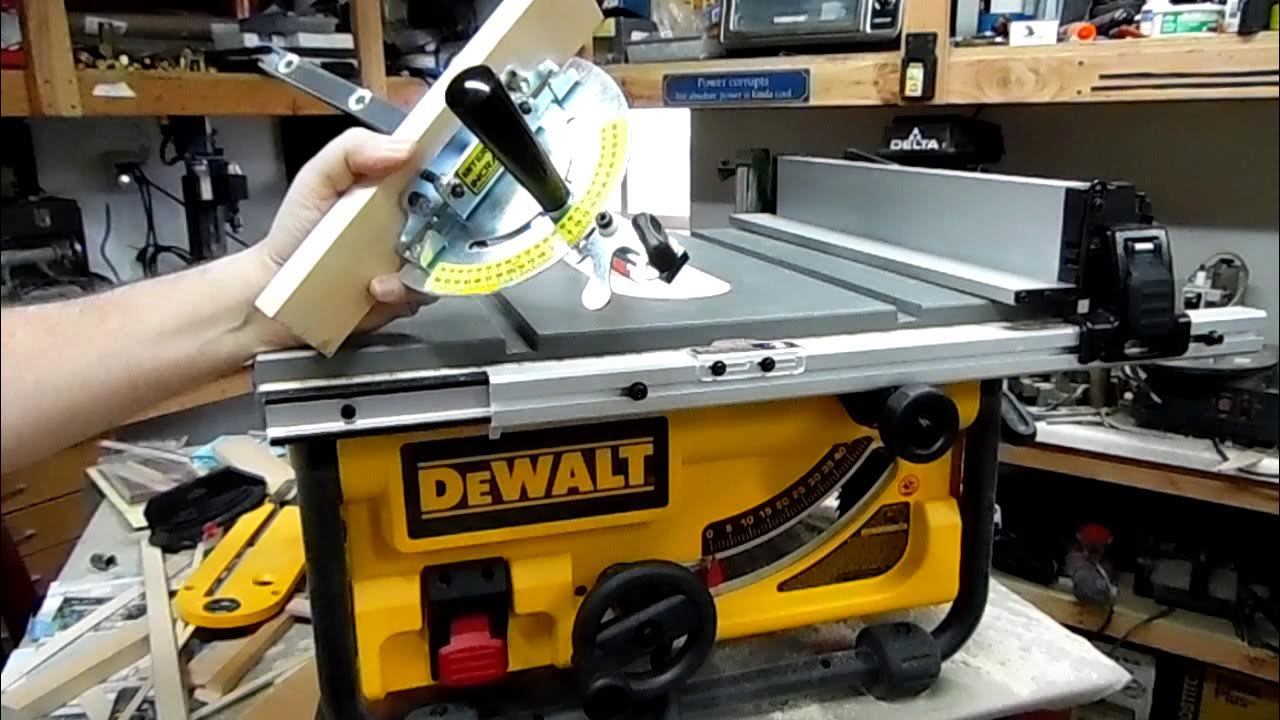 Dewalt dwe7480 table saw, fine tuned review, great hobby saw - YouTube