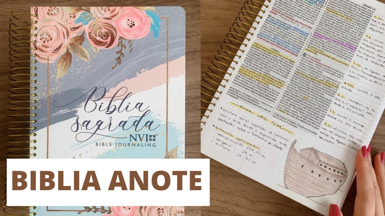REVIEW BÍBLIA ANOTE - FÉ ILUSTRADA - bíblia com espaço para anotações ...