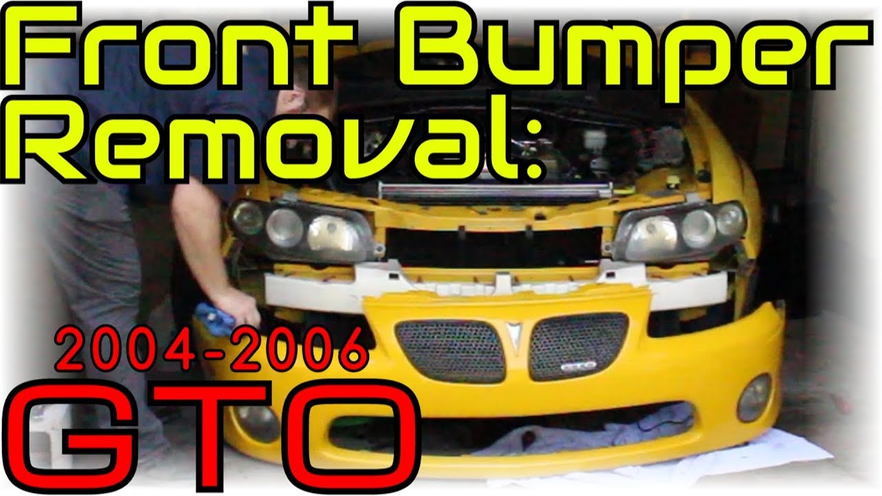 How to Remove a GTO Front Bumper • Cars Simplified Quick Tips - YouTube