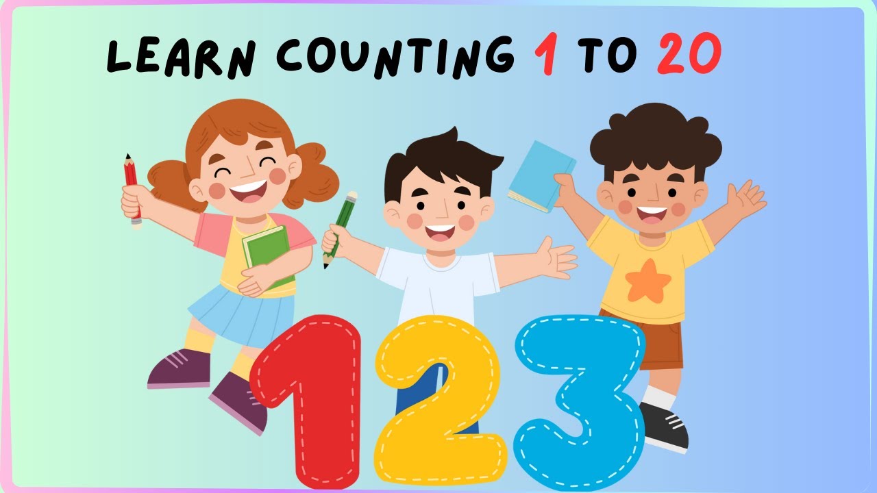 Number fun - Counting numbers 1 to 20 - kids number game --Counting fun ...