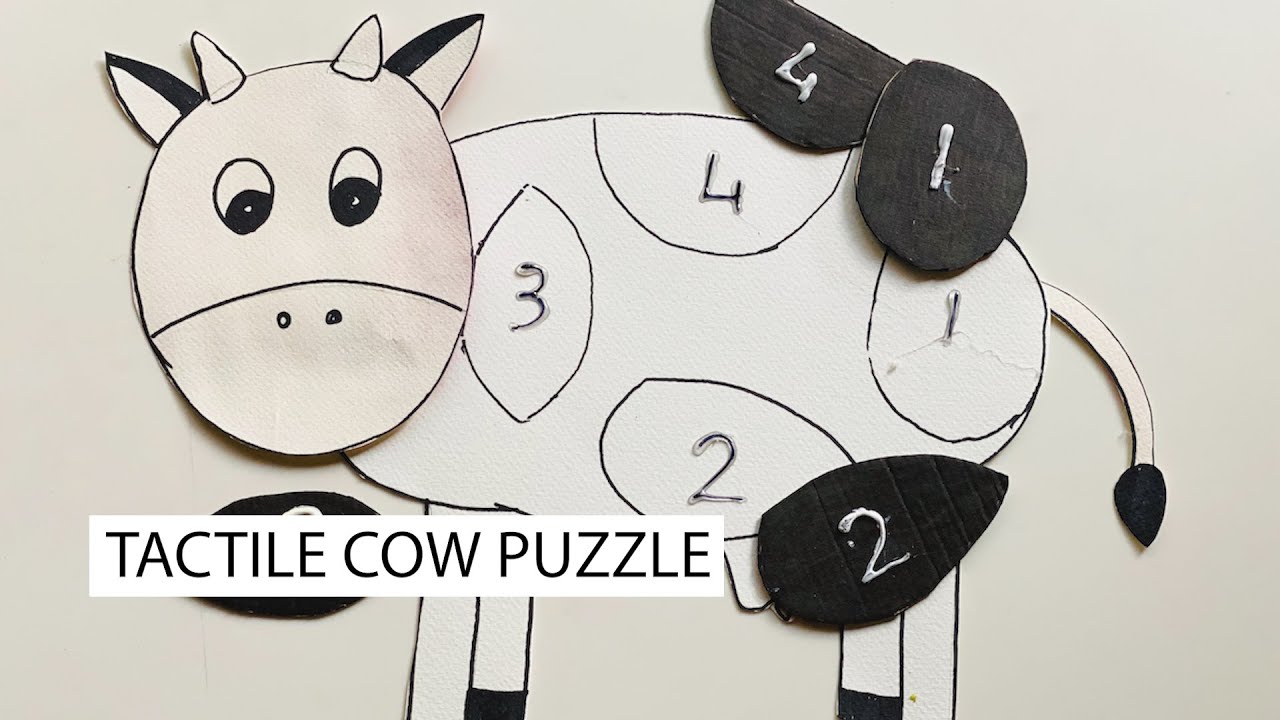🧩 Tactile cow puzzle 🧩 - Homeschooling Toddlers with 2monkeysandme ...