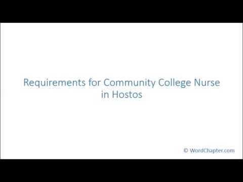 Requirements for Community College Nurse in Hostos - YouTube