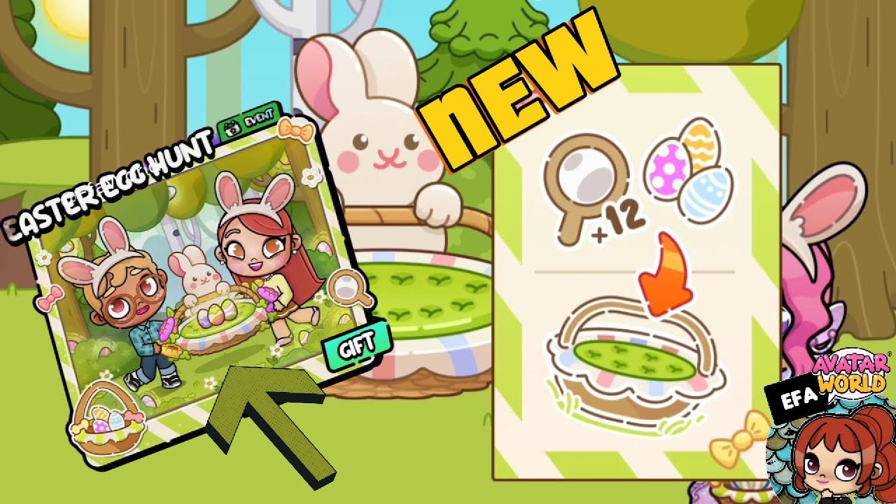 New Easter Update AVATAR WORLD Where are all 12 eggs? Collecting all ...