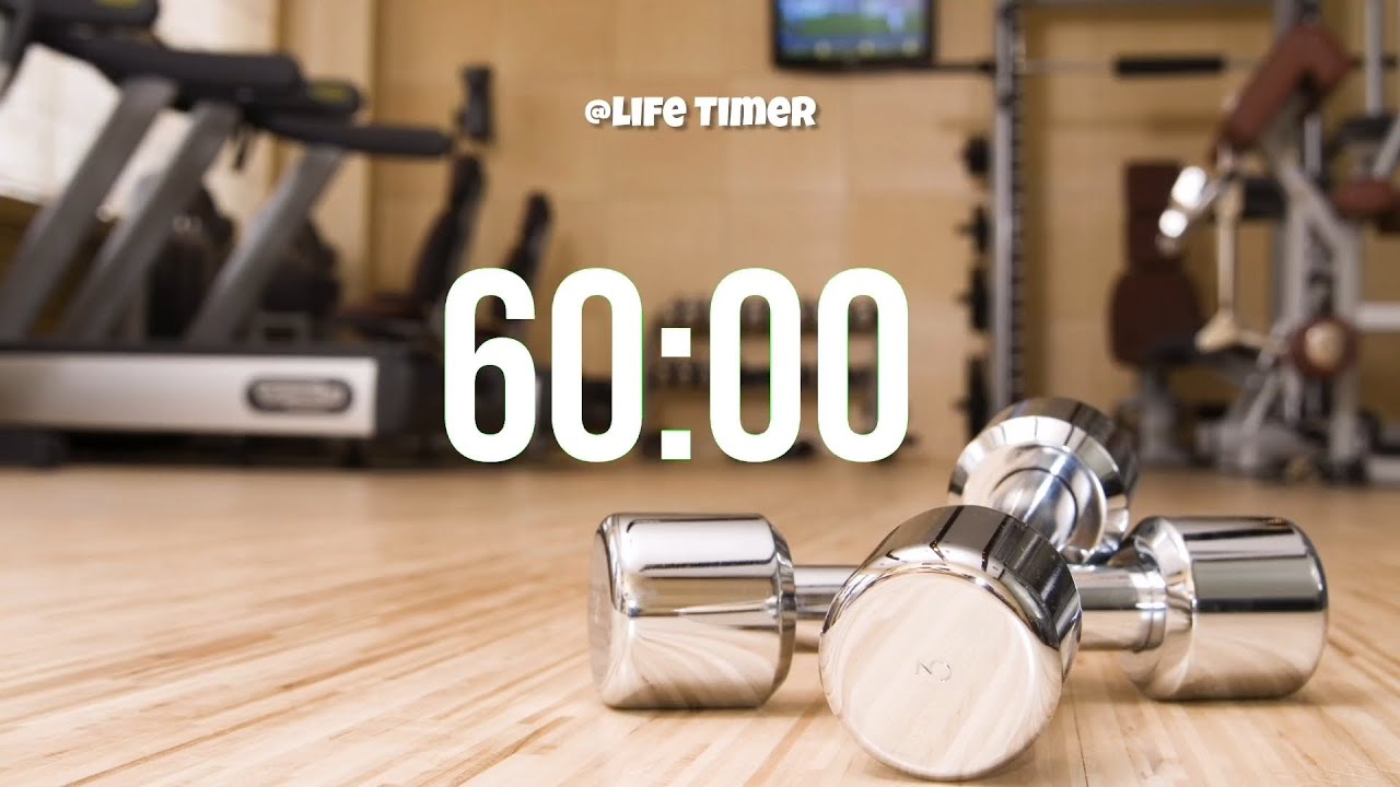 60-Minute Gym Timer | High-Intensity Workout Countdown with Alarm # ...