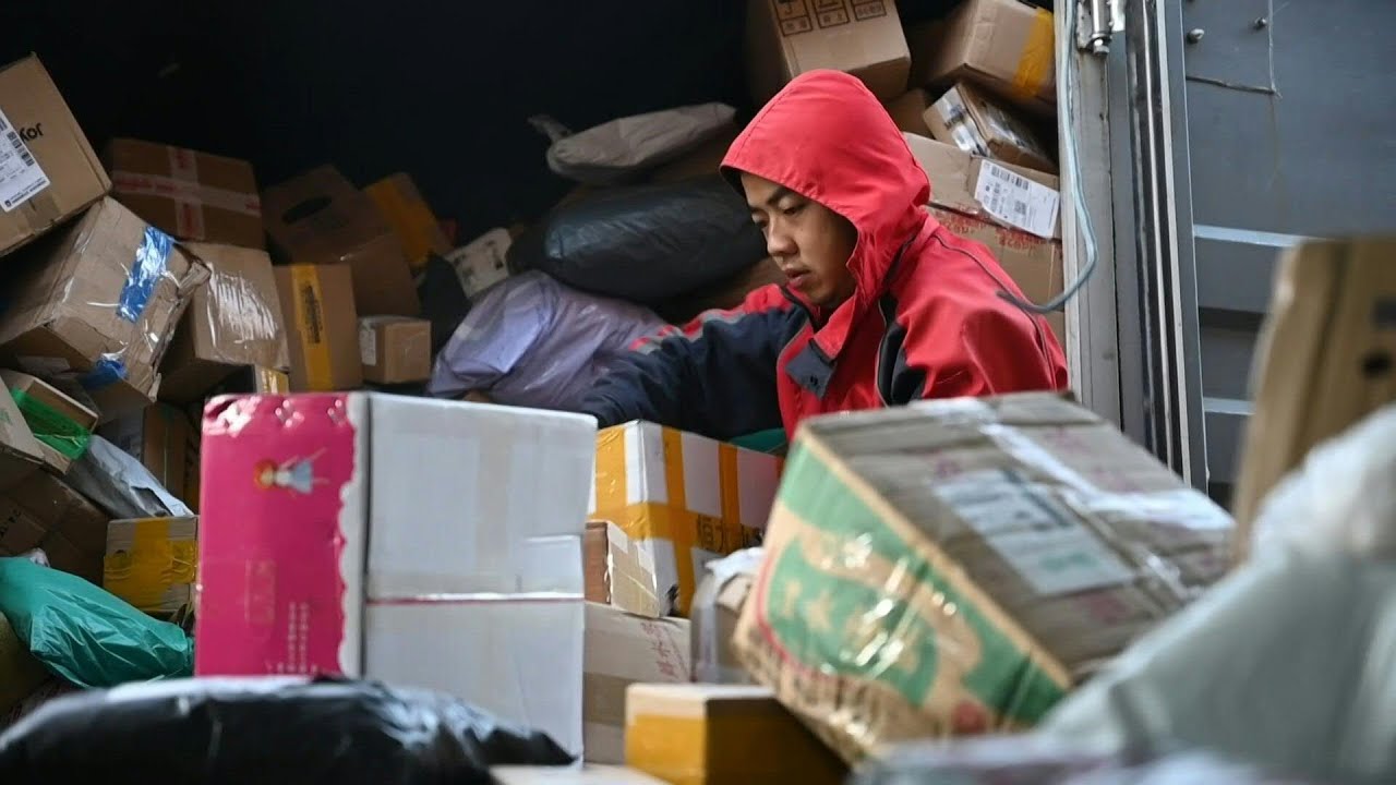 Chinese delivery workers get busy before annual shopping spree | AFP ...