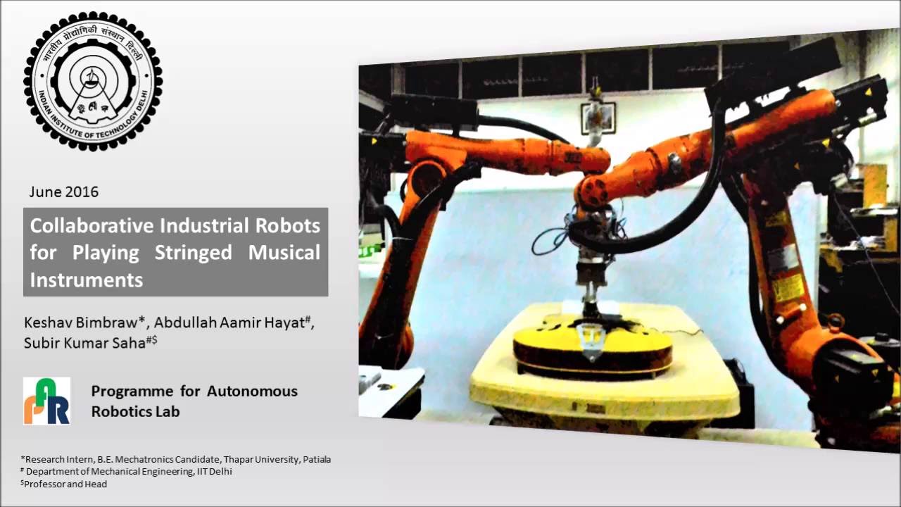 Collaborative Industrial Robotic arms playing Stringed Musical ...