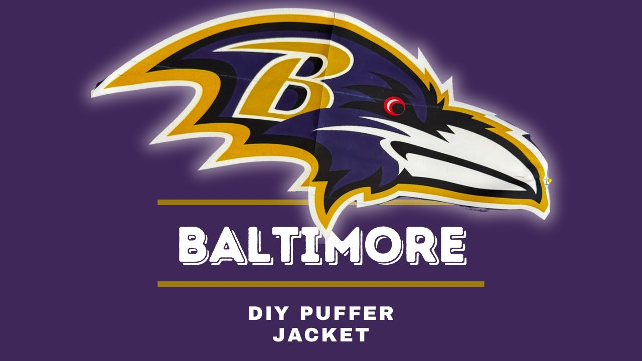 Making A DIY Ravens Puffer Jacket - YouTube