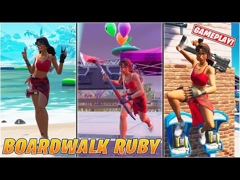 *NEW* Boardwalk Ruby Gameplay & Item Shop! Fortnite