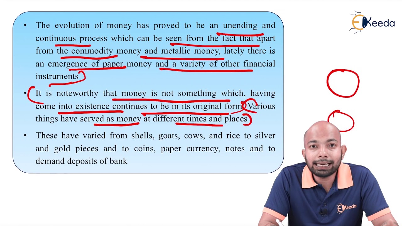 Concept and Nature of Money - Basic Elements of Banking and Money - CS ...