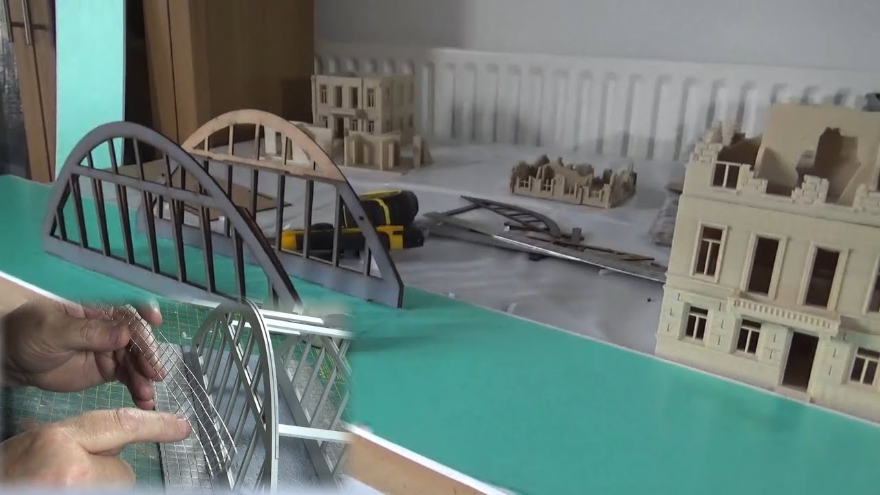 Bolt Action: Budget Model of Arnhem Bridge (Part 1) - YouTube