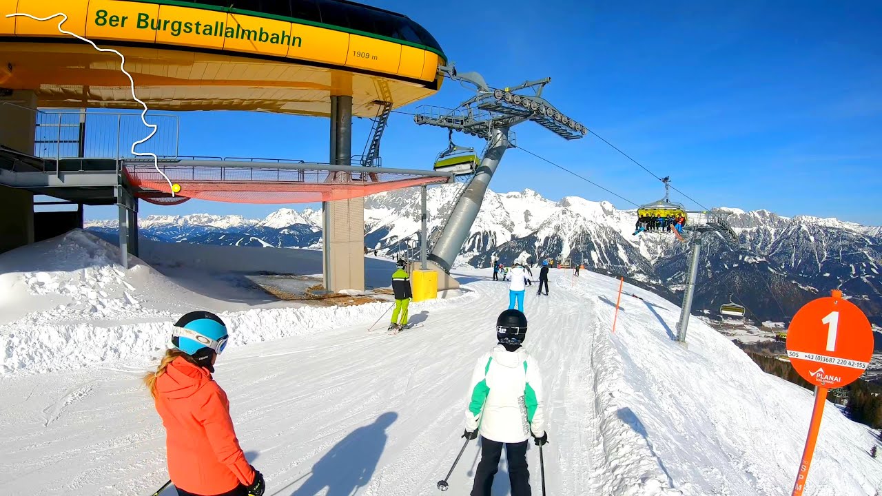 Skiing Planai - Schladming, Austria SKI AMADE - Piste 1/2/3 red 5,6 km ...