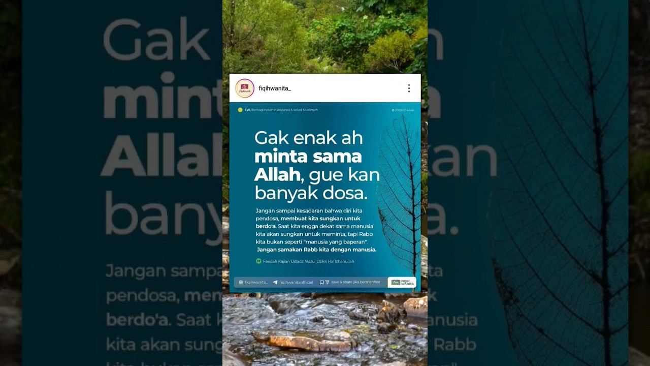 Jangan pernah sungkan minta pada Allah SWT !!! #hadits #quotes # ...