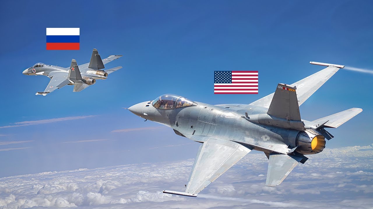 F-16 Fighter Jet INTERCEPTS Russian Su-35 and Then THIS Happened ...