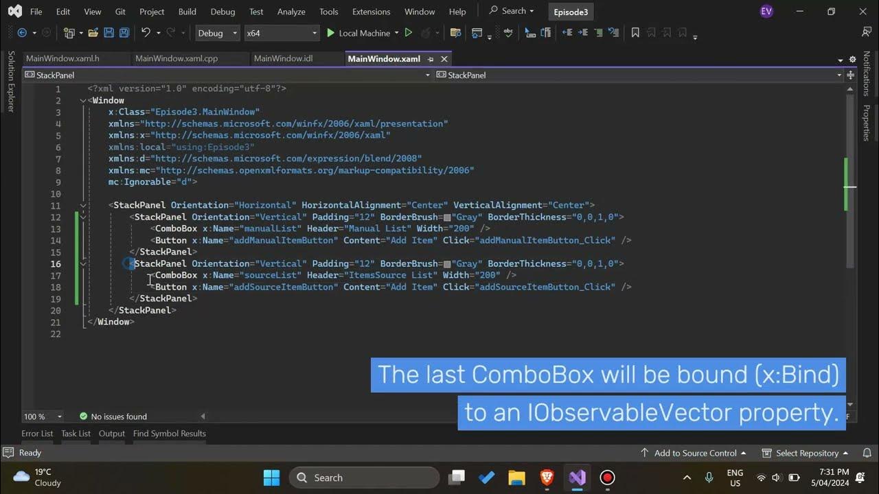 C++/WinRT + WinUI - Episode 3: XAML Controls Part II - YouTube