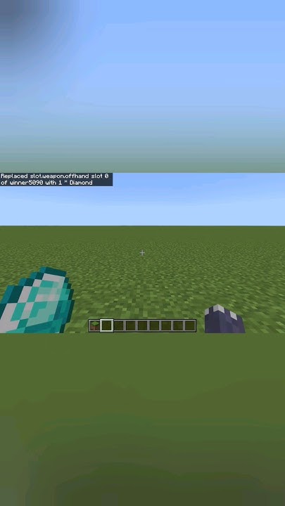 How to put an item in your offhand for Minecraft Bedrock #minecraft #bedrockguide - YouTube