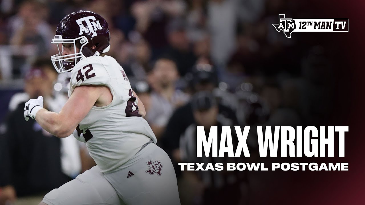 Texas Bowl Postgame: Max Wright - YouTube