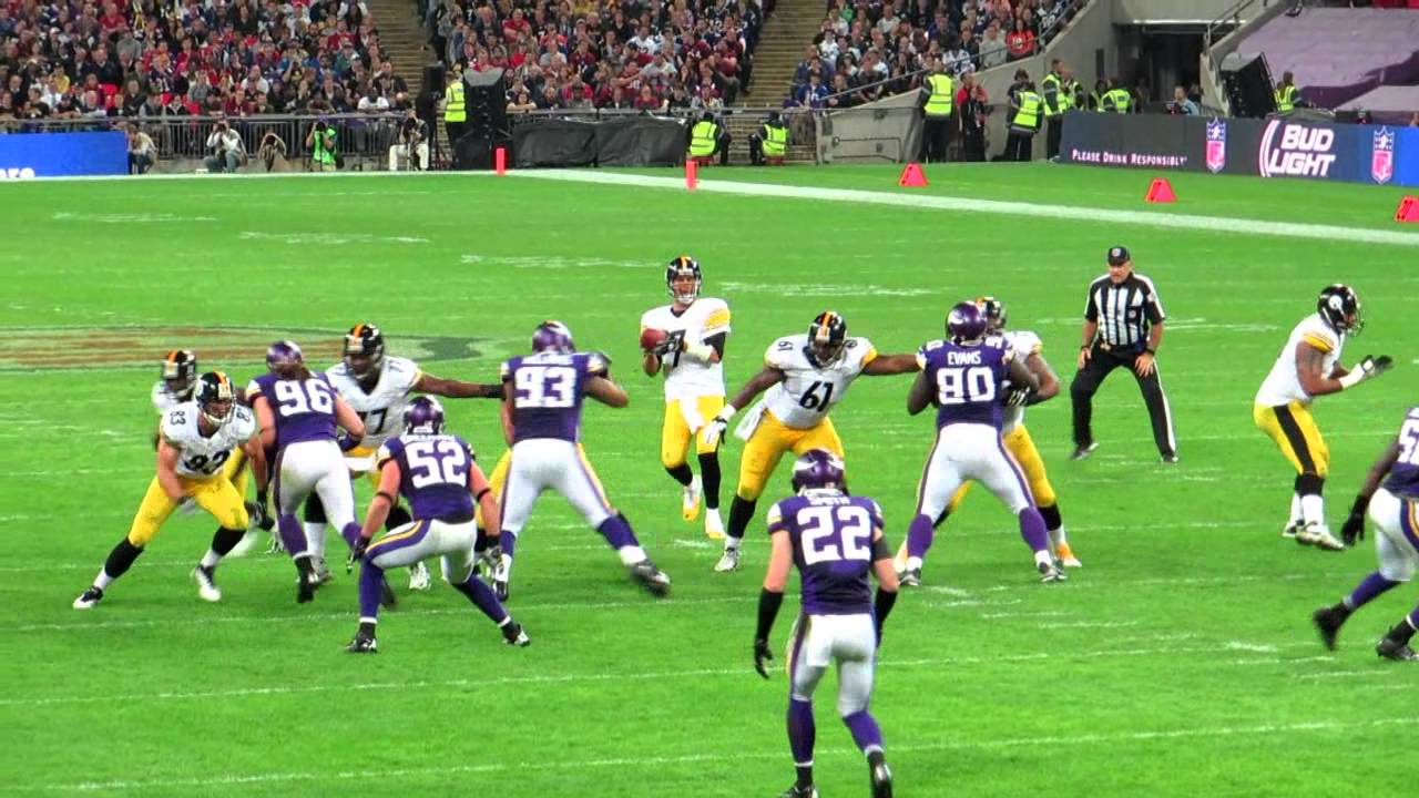 NFL International Series Steelers vs Vikings - Roethlisberger to Miller ...