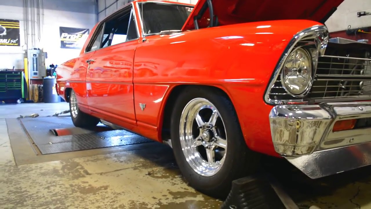 Jay Biondo Wheel Standing ProCharged Nova Dyno Teaser @ Sound Performance - YouTube