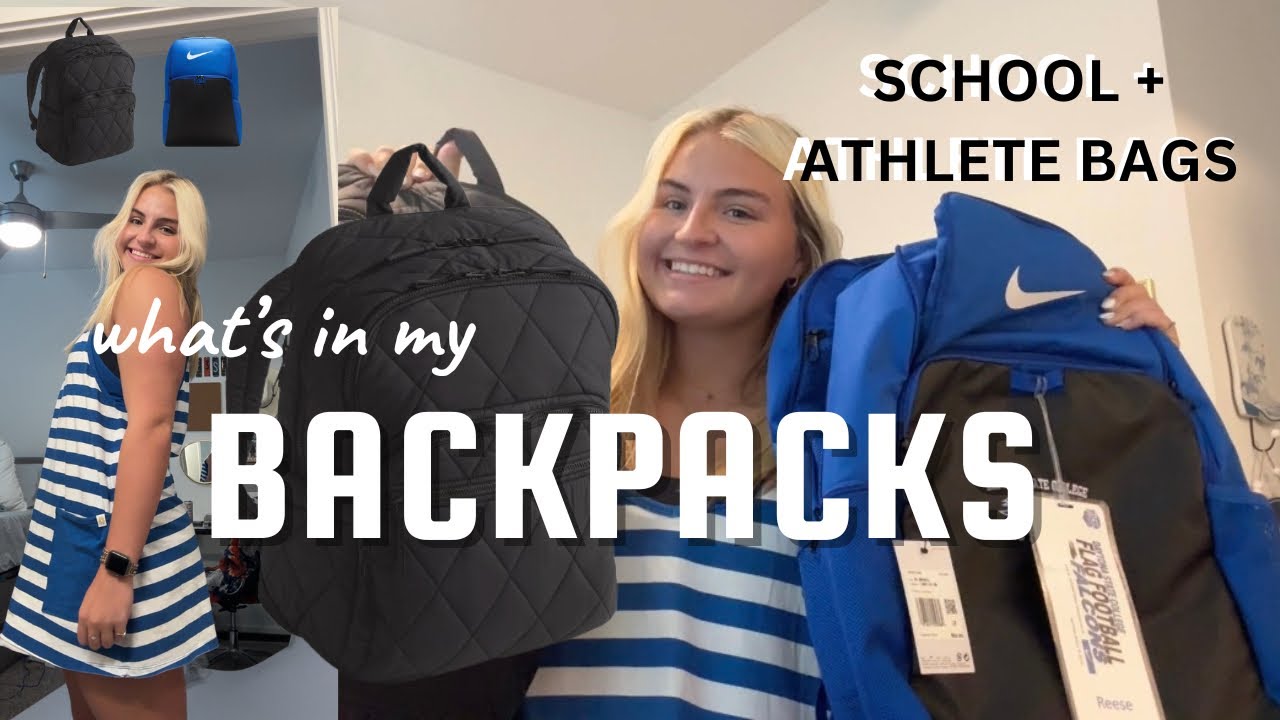What’s In My Backpacks //2025// student athlete edition - YouTube