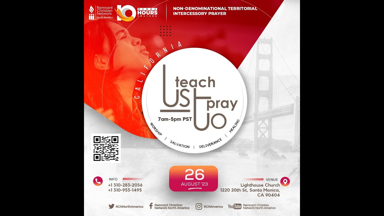 RCN North America (CALIFORNIA) 10 Hours Prayer August 26th 2023 - YouTube